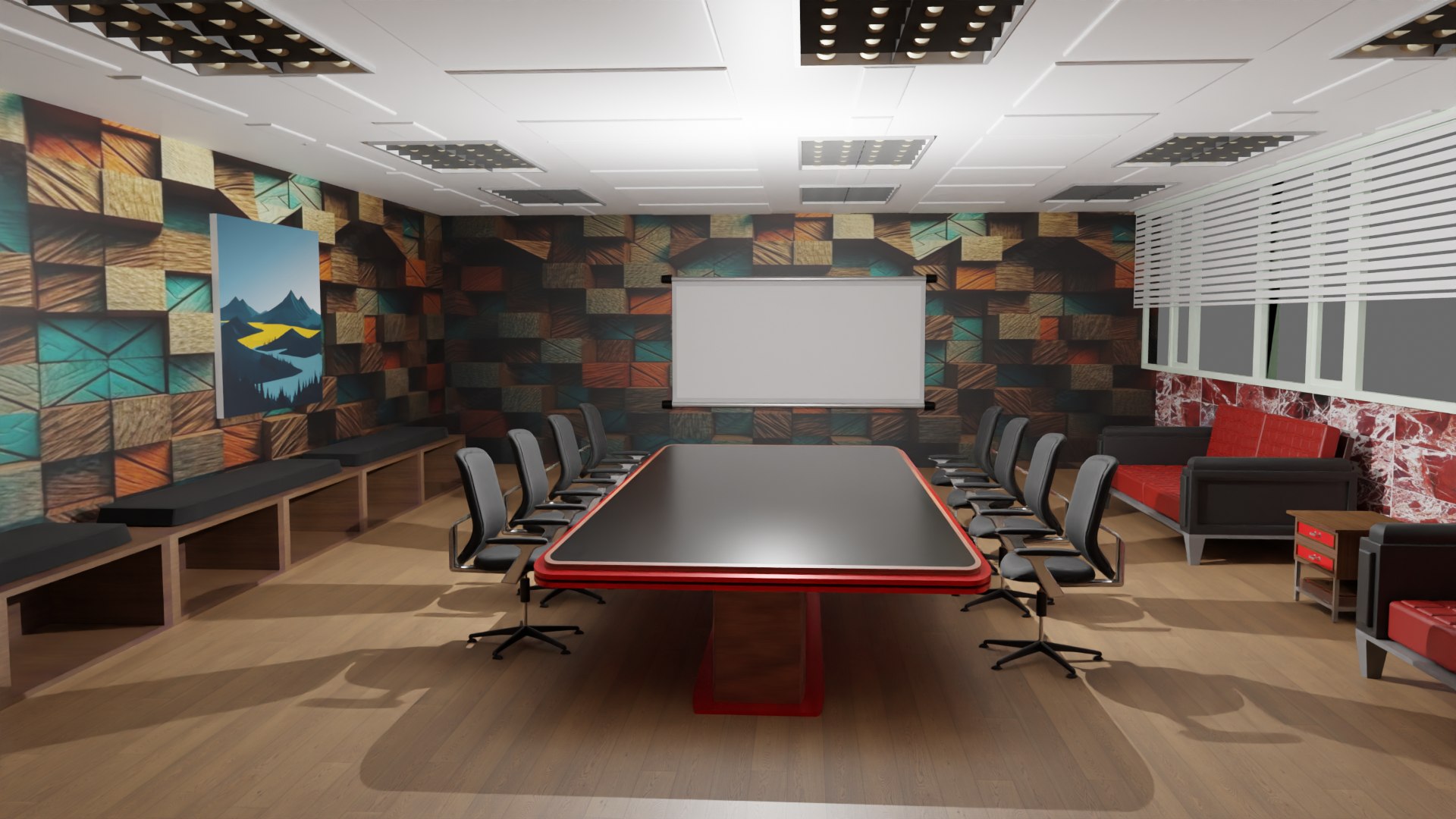 3D Meeting Room Model - TurboSquid 2164773