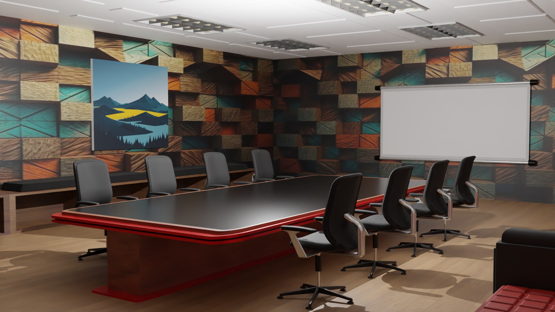 3D Meeting Room Model - TurboSquid 2164773