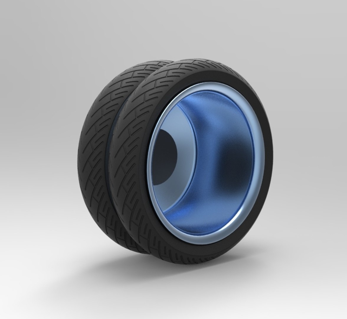 3D model double wheel - TurboSquid 1215653