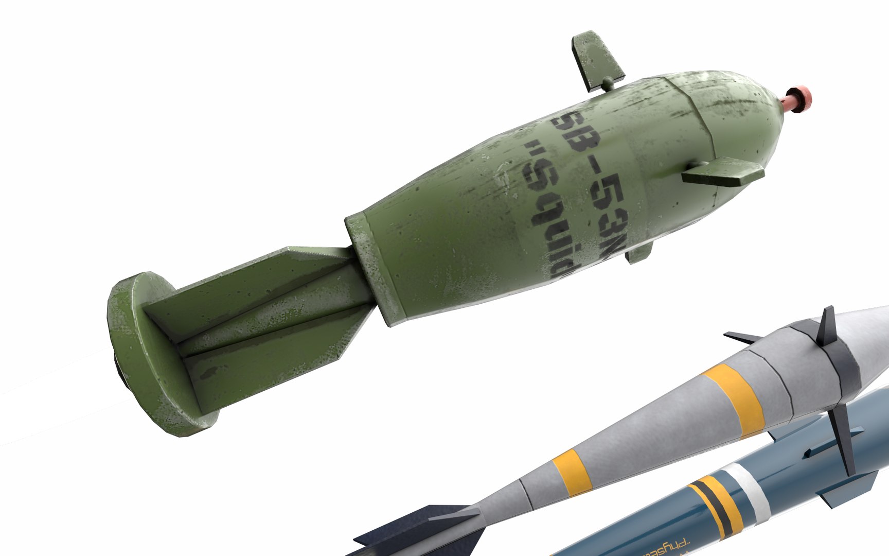 Missiles pack 3D model - TurboSquid 1868674