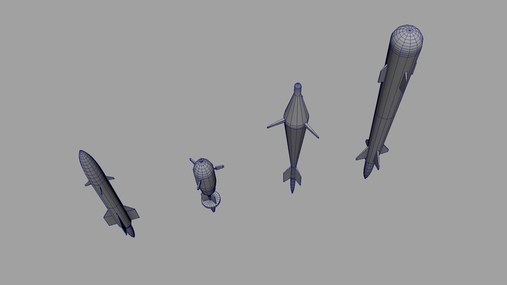 Missiles pack 3D model - TurboSquid 1868674