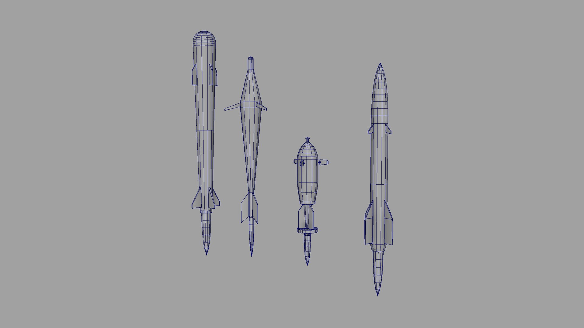 Missiles pack 3D model - TurboSquid 1868674