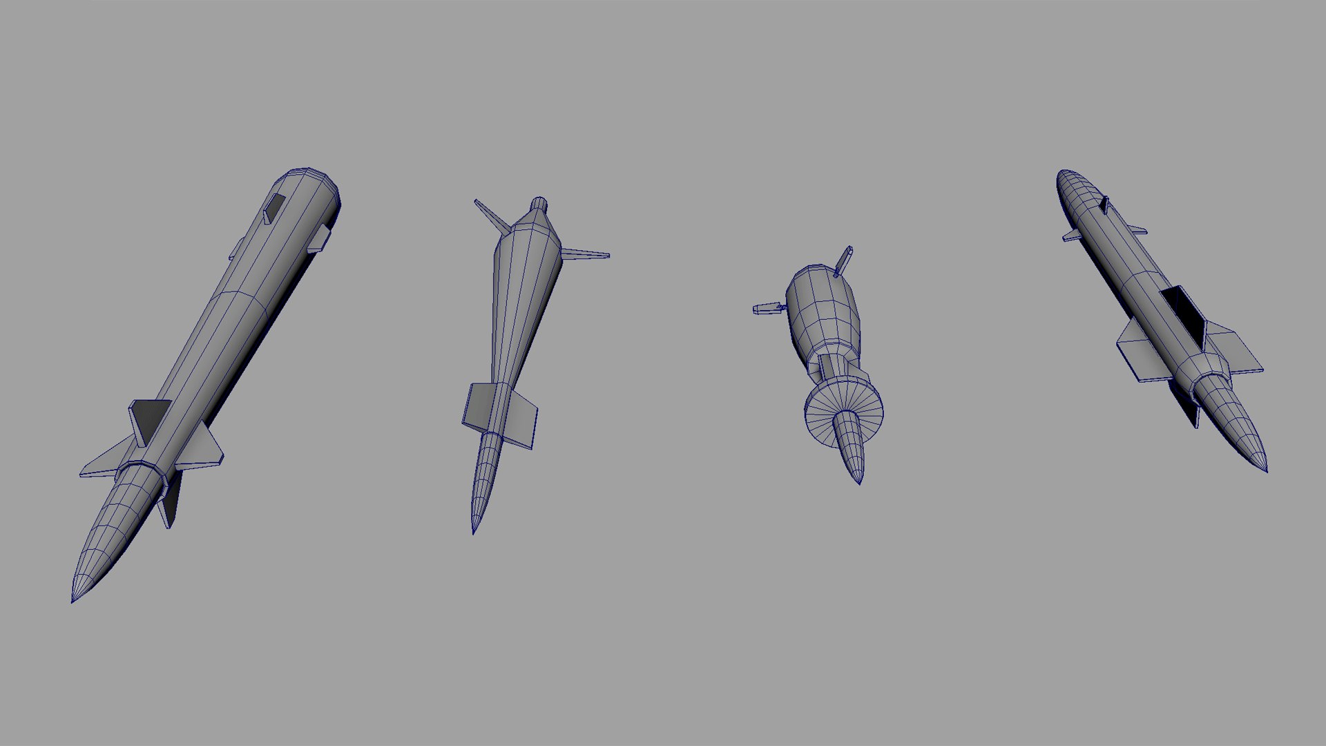 Missiles pack 3D model - TurboSquid 1868674