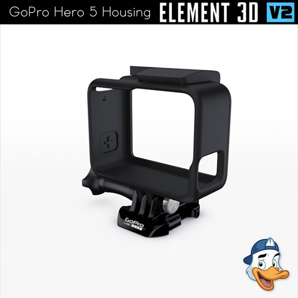 3D gopro hero 5 housing model - TurboSquid 1159899