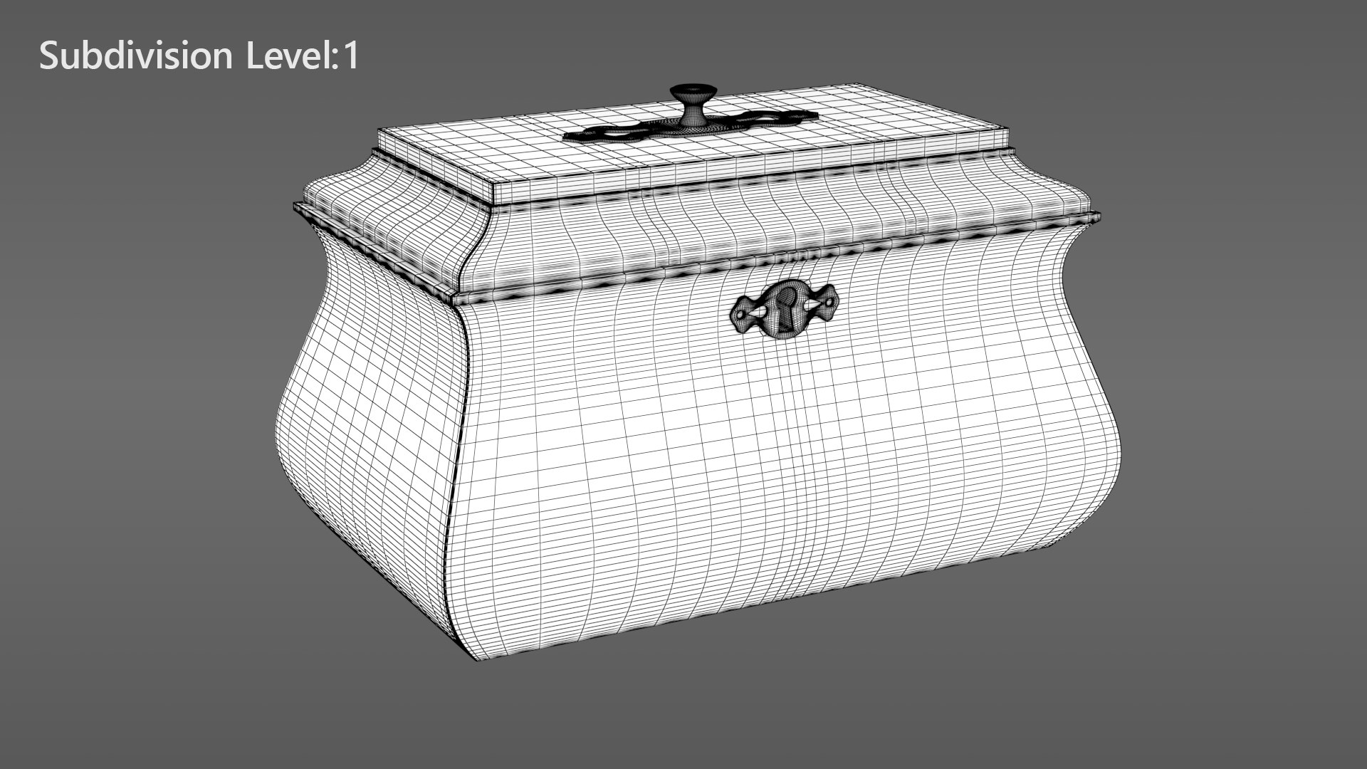 3D Model Wooden Tea Box - TurboSquid 1747167