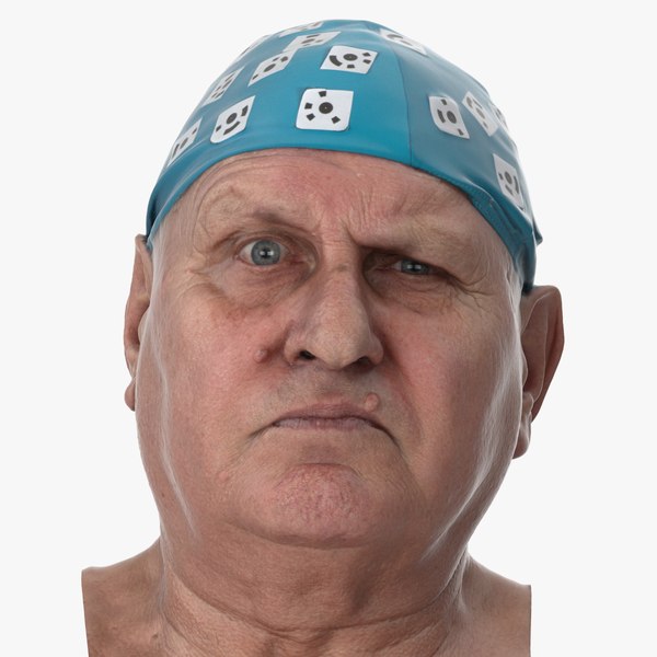 3D Homer Human Head Outer Brow Raiser Right AU2 Clean Scan model ...