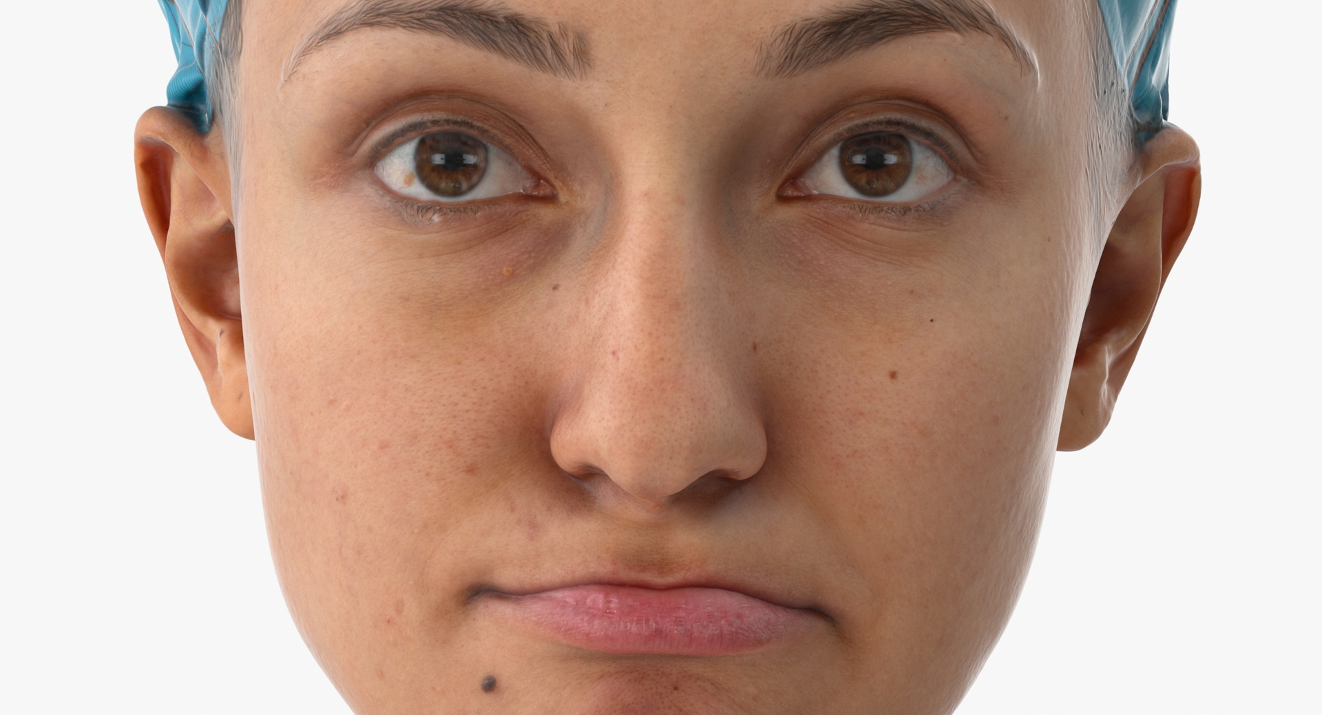 modèle 3D de Joy Human Head Jaw Thrust AU29 Clean Scan - TurboSquid 1706938