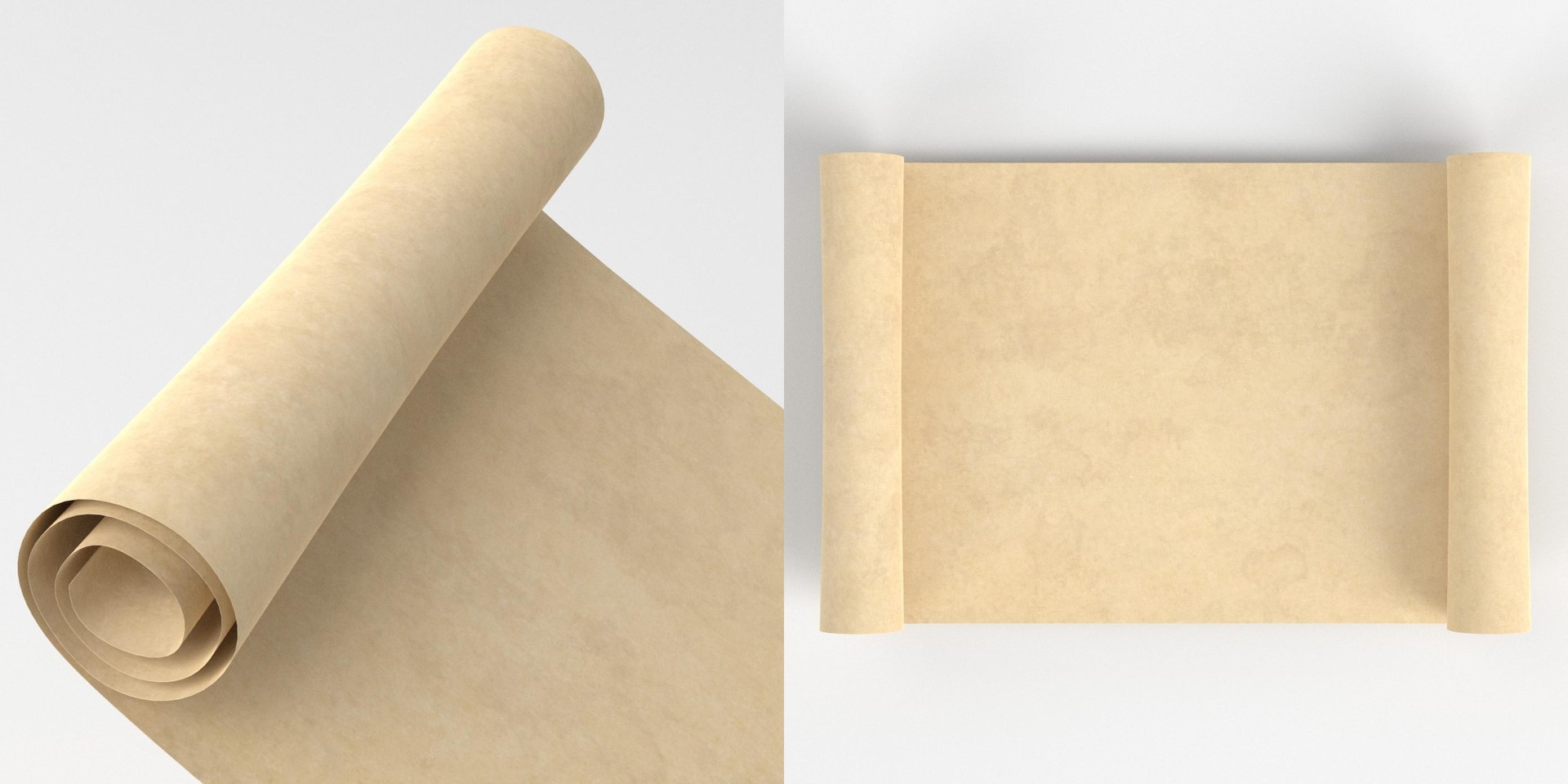 Paper Scroll 3D Model - TurboSquid 2207800