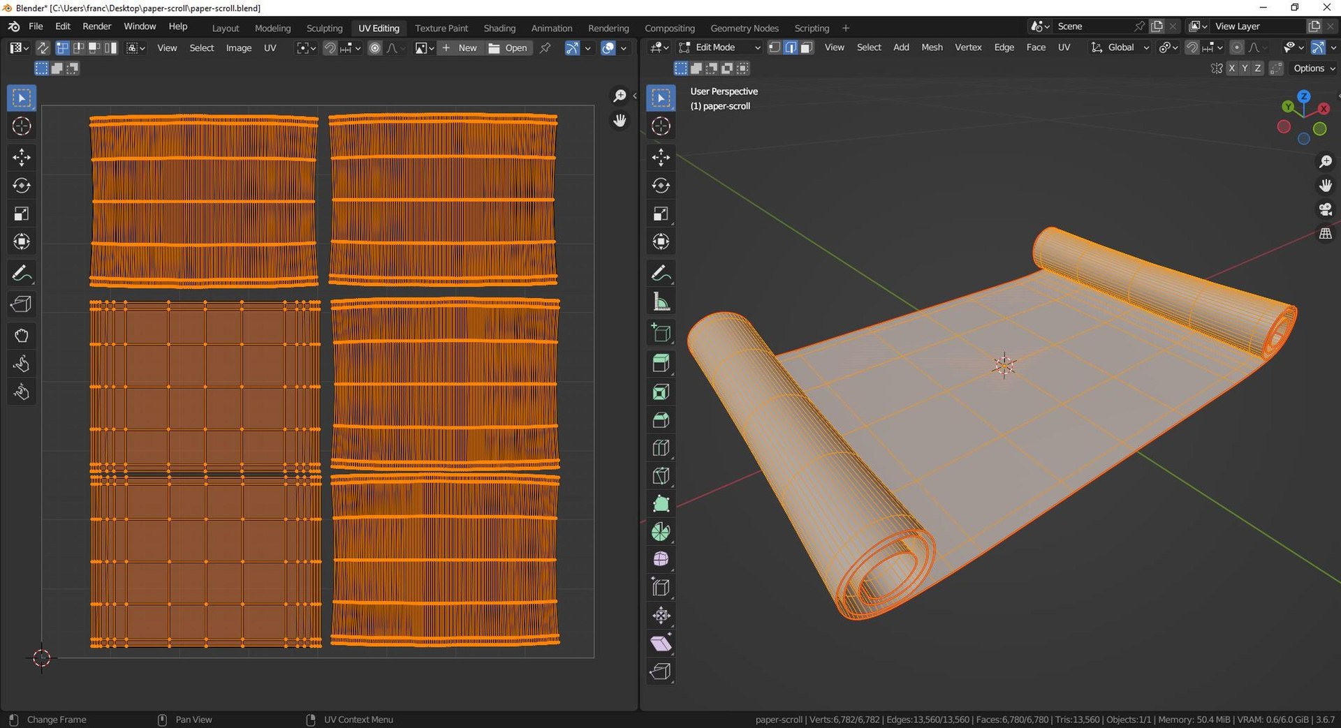 Paper Scroll 3D Model - TurboSquid 2207800