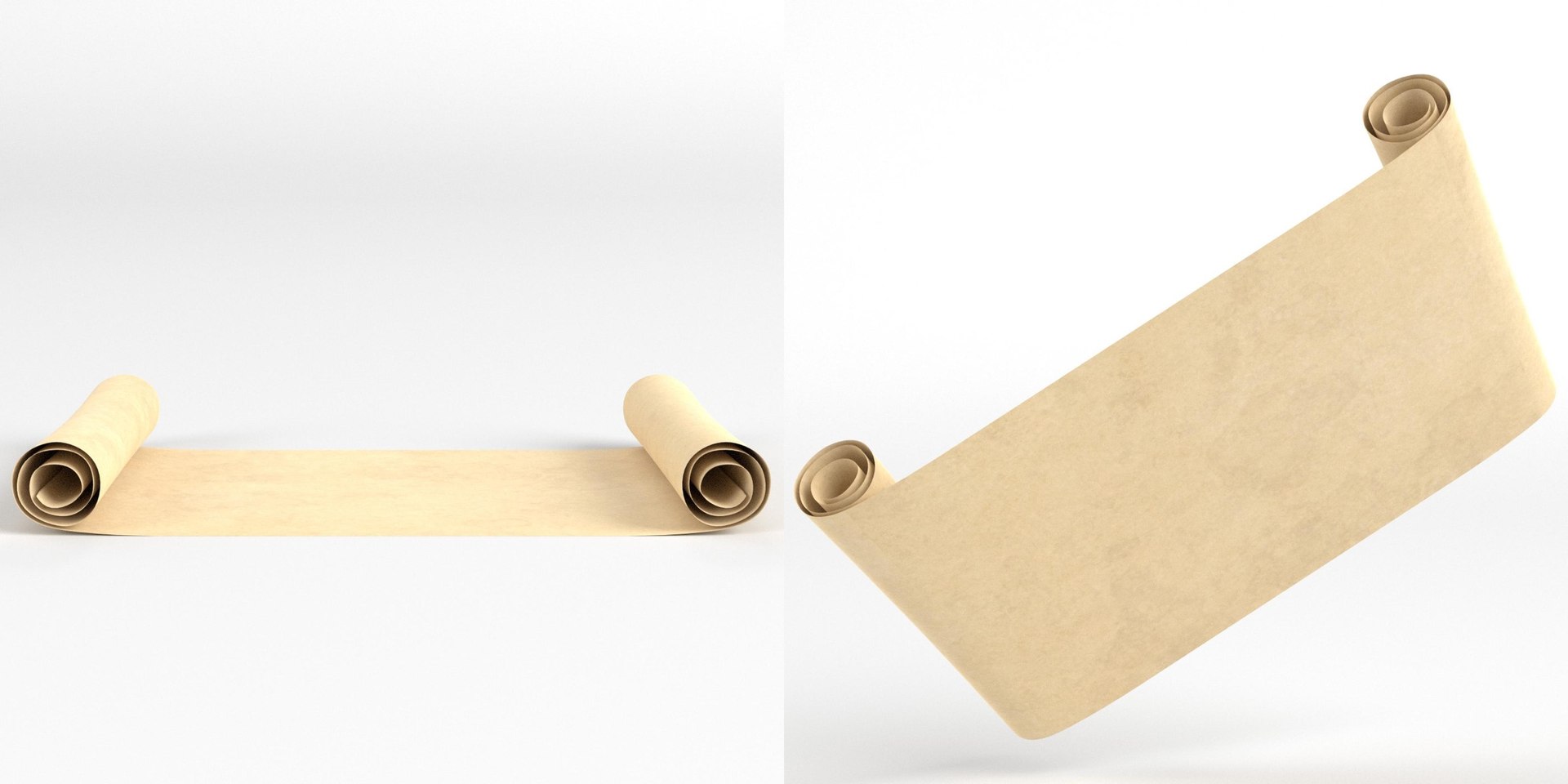 Paper Scroll 3D Model - TurboSquid 2207800