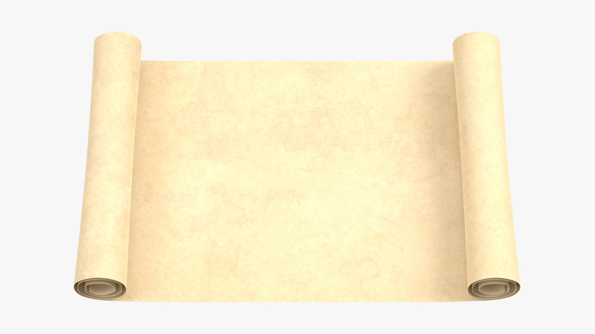Paper Scroll 3D Model - TurboSquid 2207800