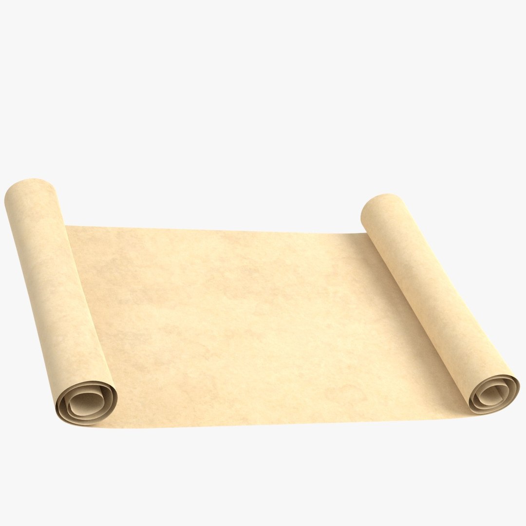 Paper Scroll 3D Model - TurboSquid 2207800