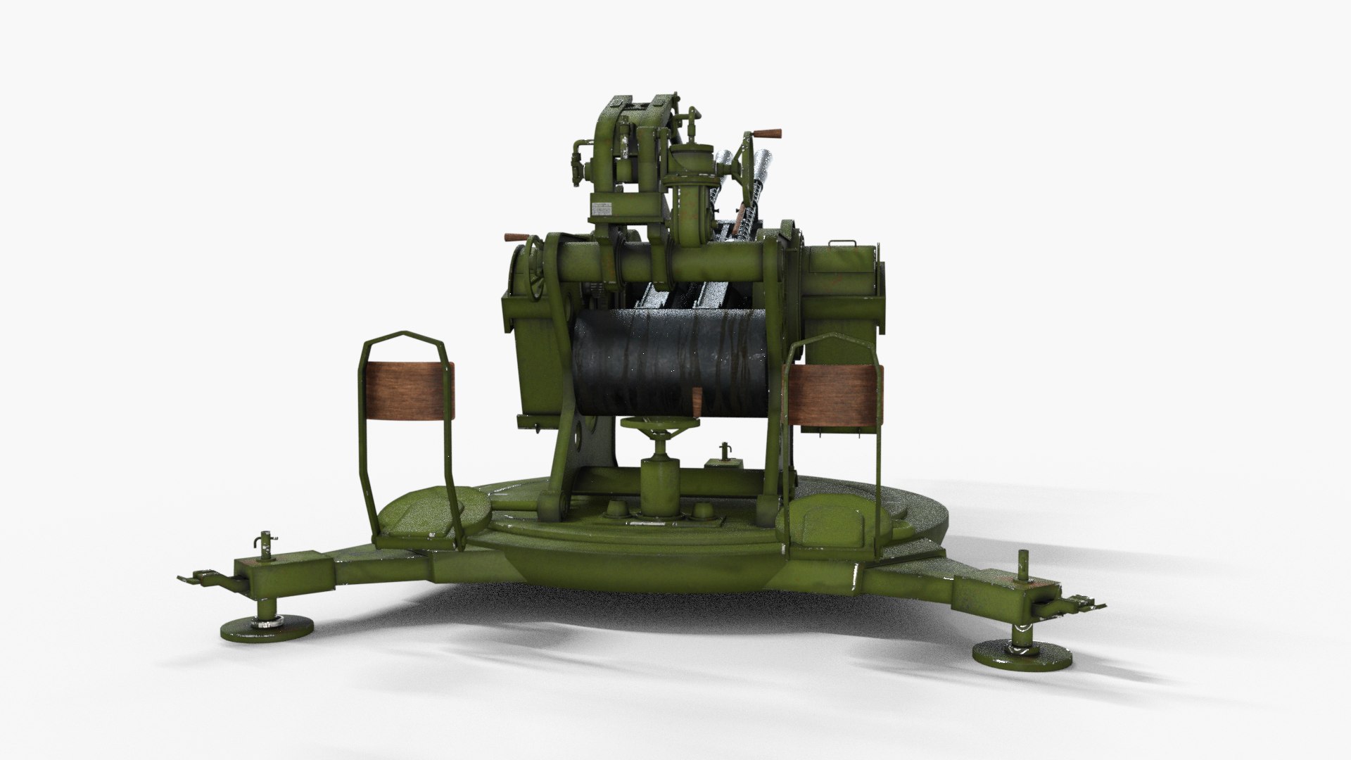 3D Artillery Machine Gun Low-poly 3D Model Model - TurboSquid 2354761