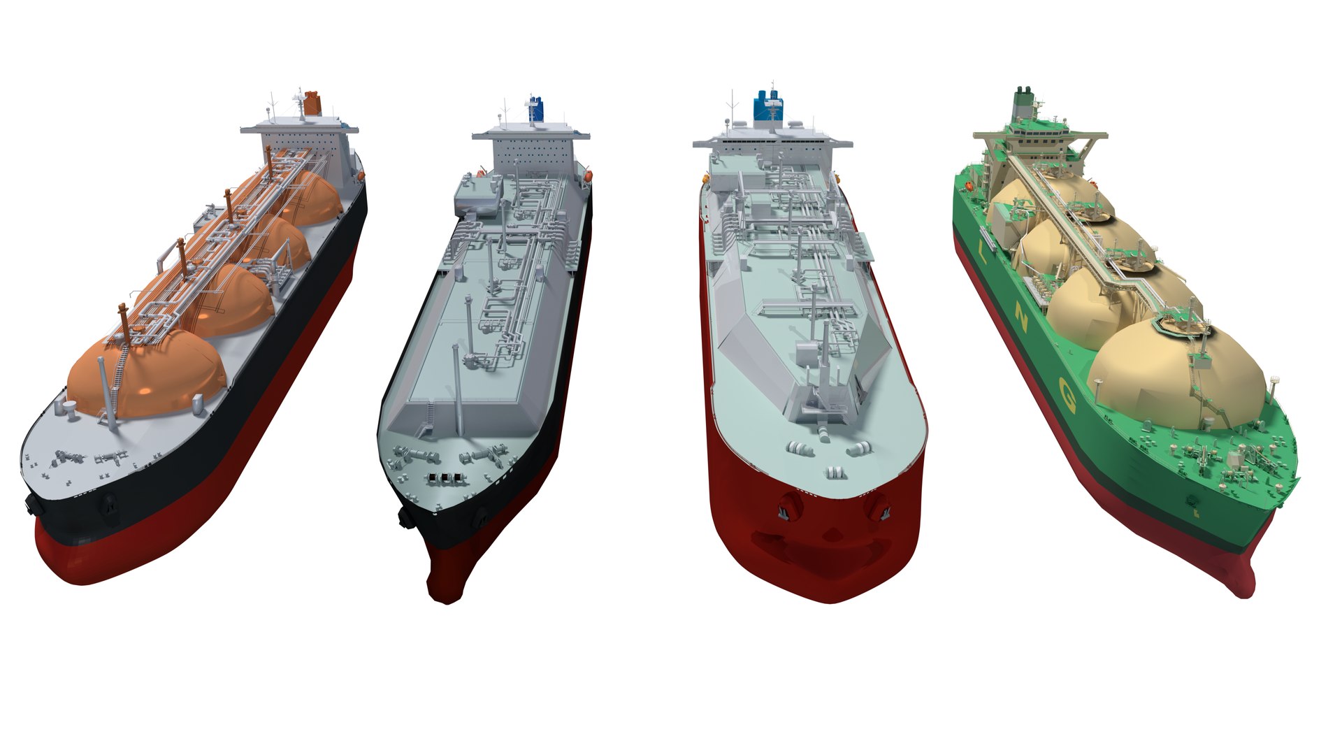 Lng carriers 3D model - TurboSquid 1251723