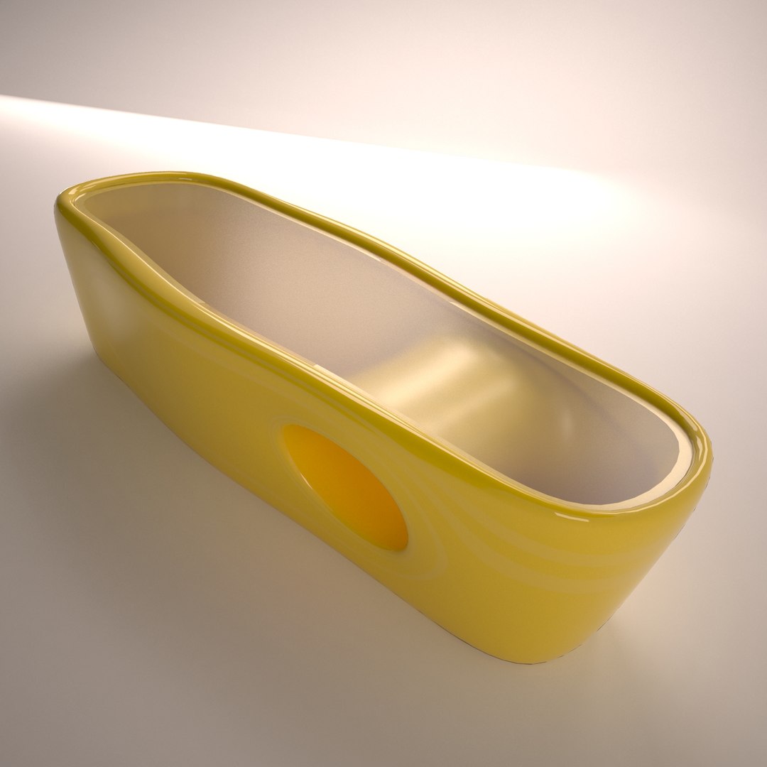 Yellow Organic Table 3D - TurboSquid 1154283