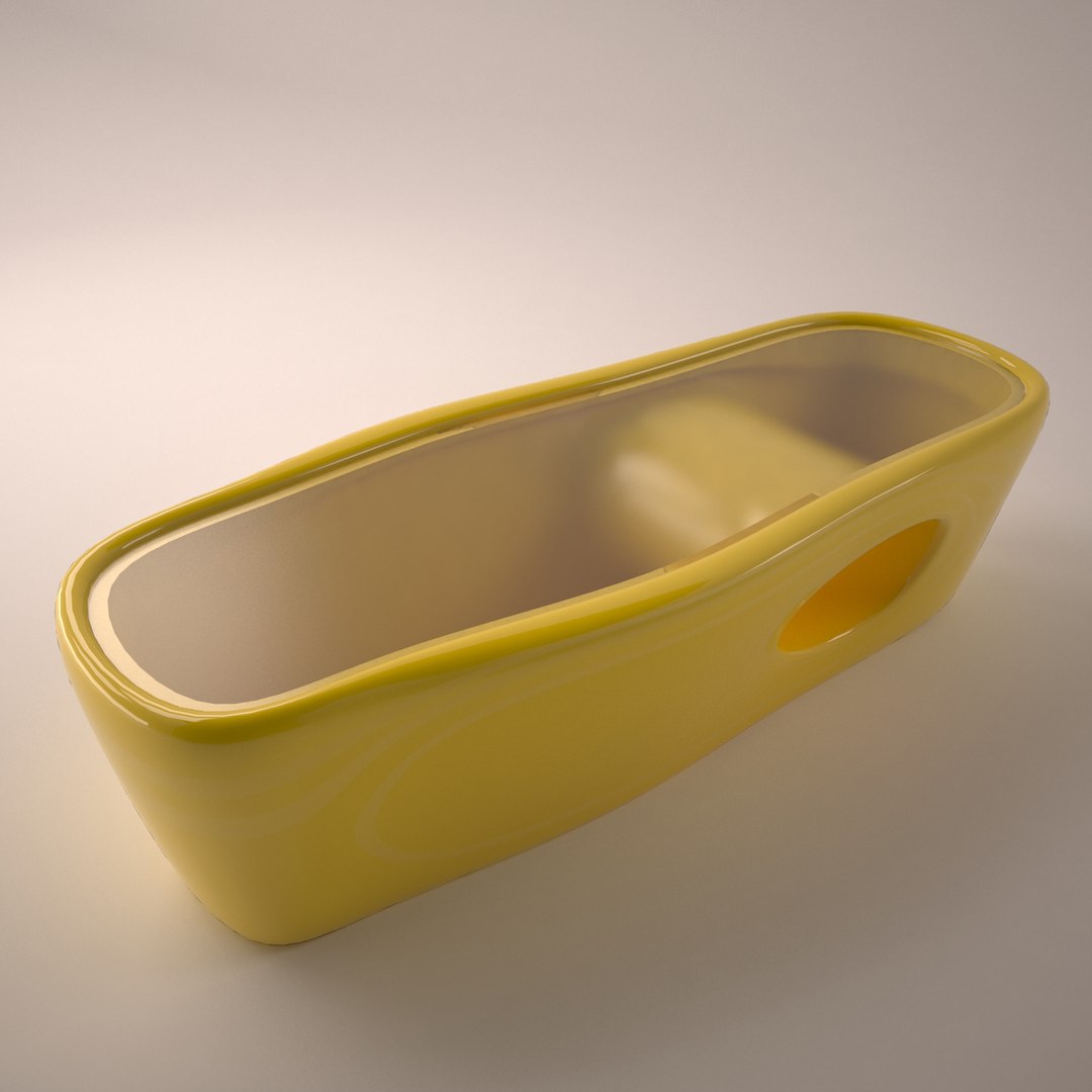 Yellow Organic Table 3D - TurboSquid 1154283