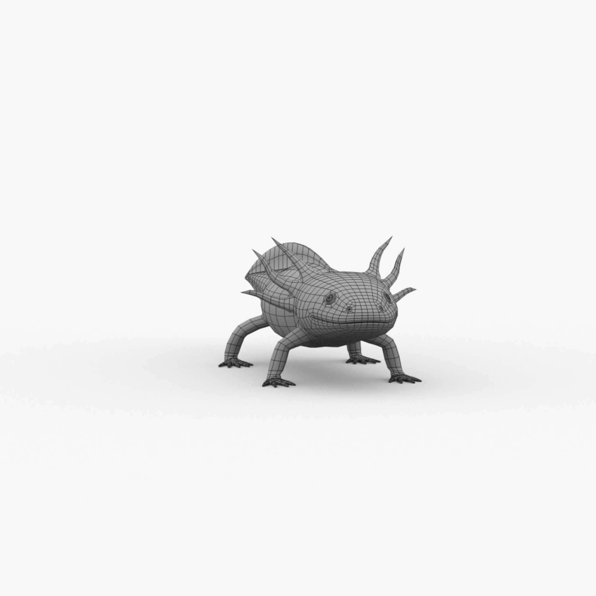 modelo 3d axolotl basemesh - TurboSquid 2006860