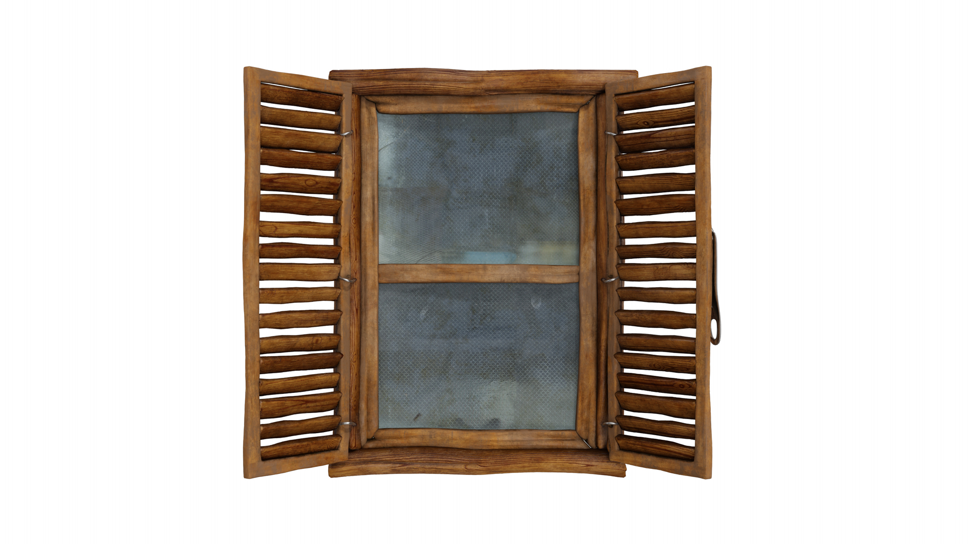 Old Log Window 3D Model - TurboSquid 1808703