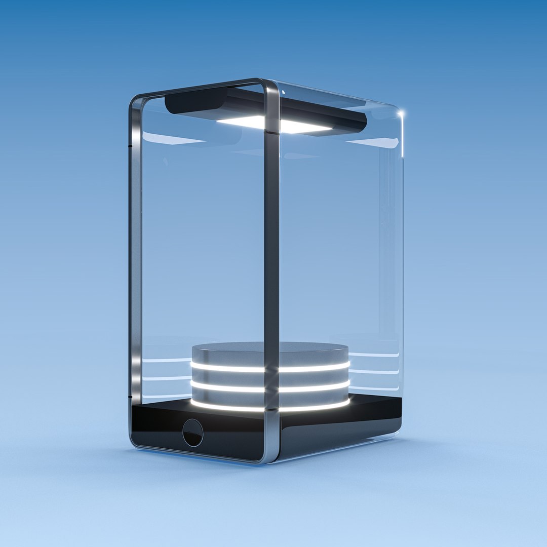 3D Model Phone Glass Case - TurboSquid 1651659