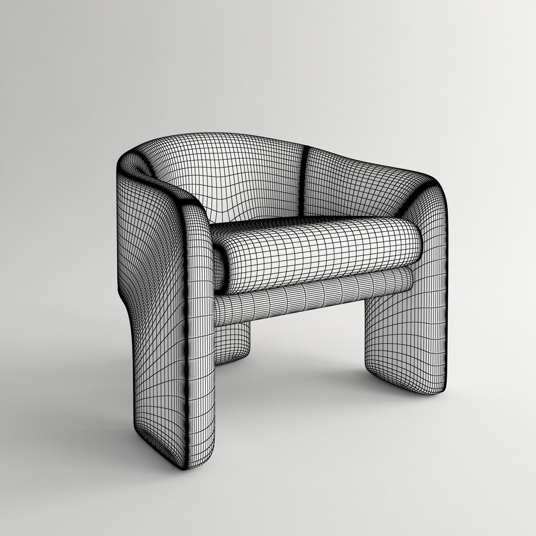 3d Model Of Club Chair