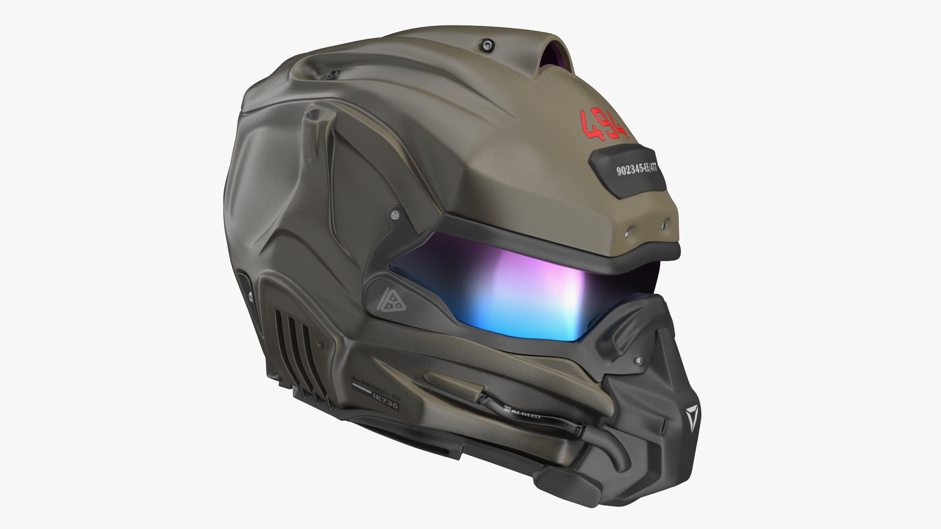 Sci-Fi Futuristic Full Helmet 3D - TurboSquid 2383522