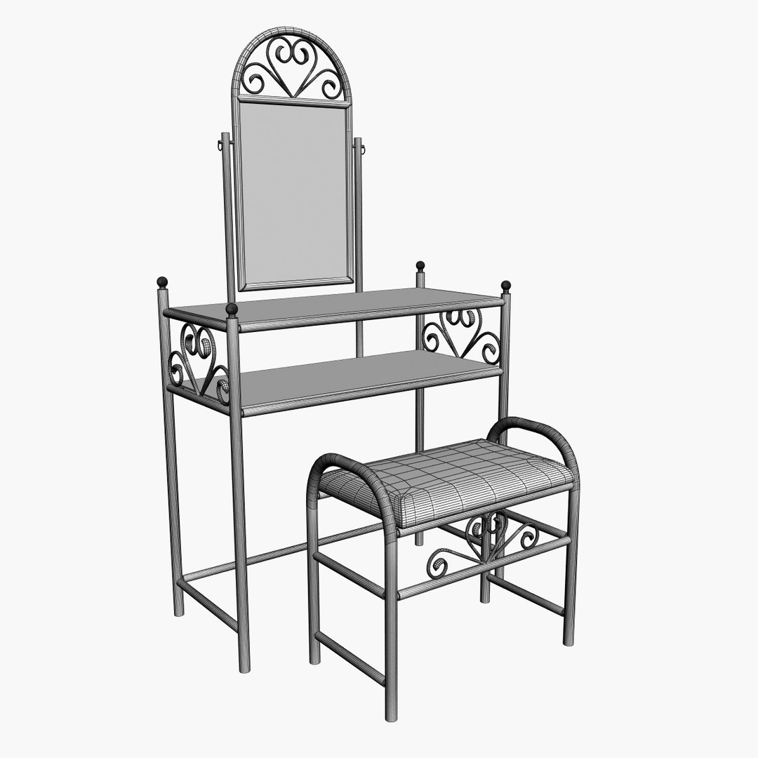 heart shape vanity 3d max