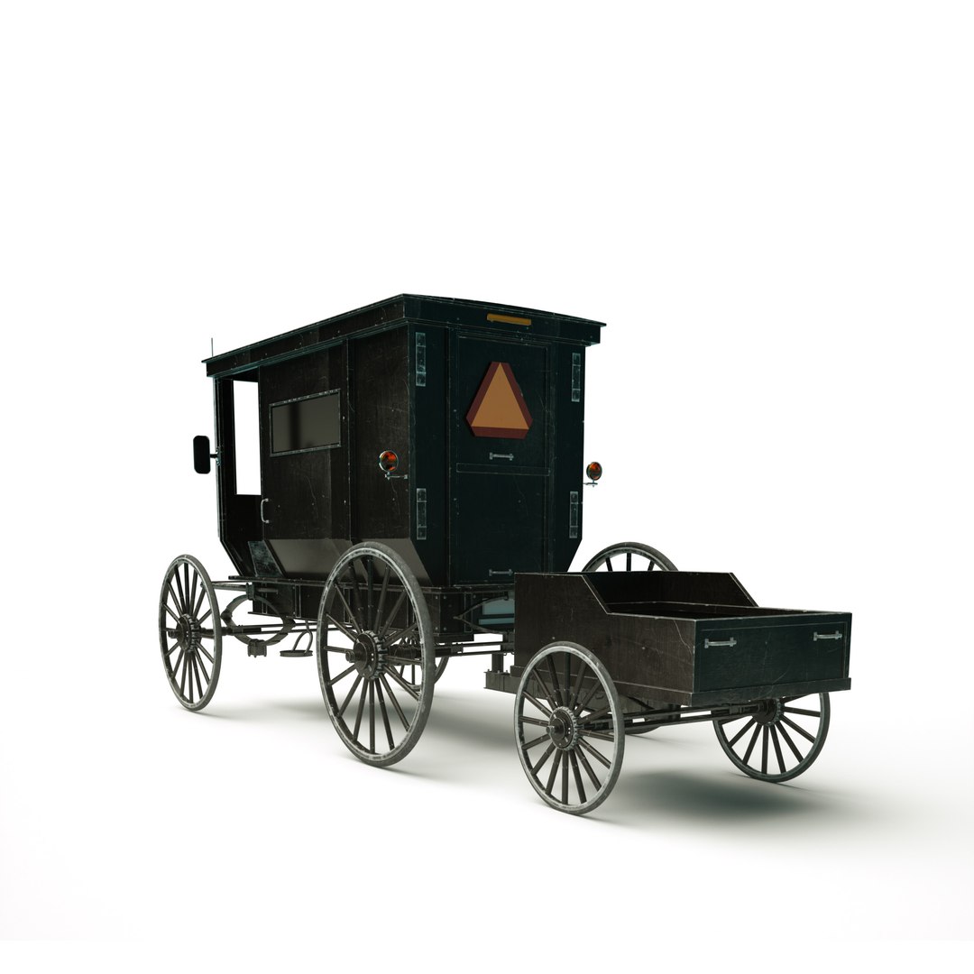 Amish Buggy 3d Model