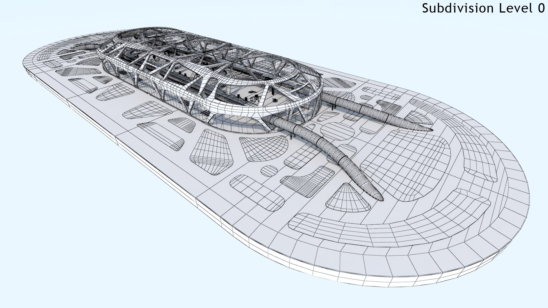 Sci-Fi Futuristic Metro Station 3D model - TurboSquid 1936155