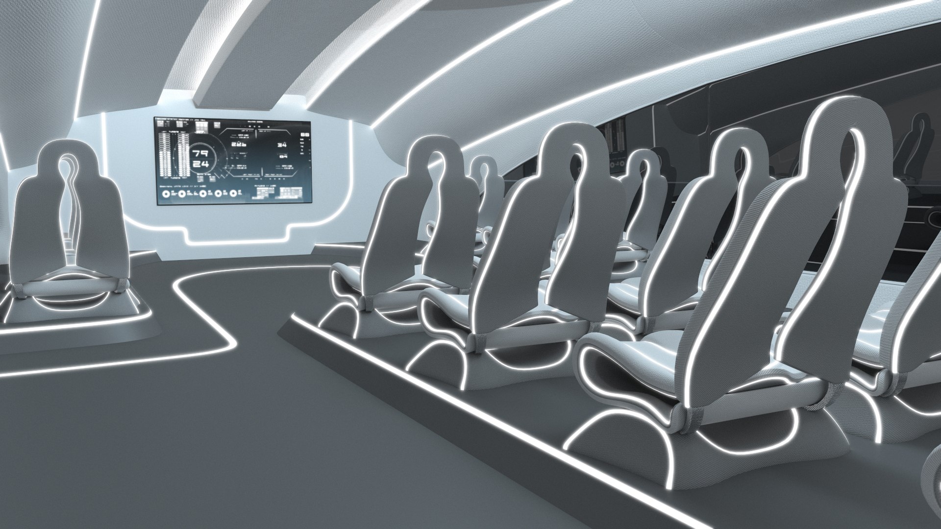 Sci-Fi Futuristic Metro Station 3D model - TurboSquid 1936155