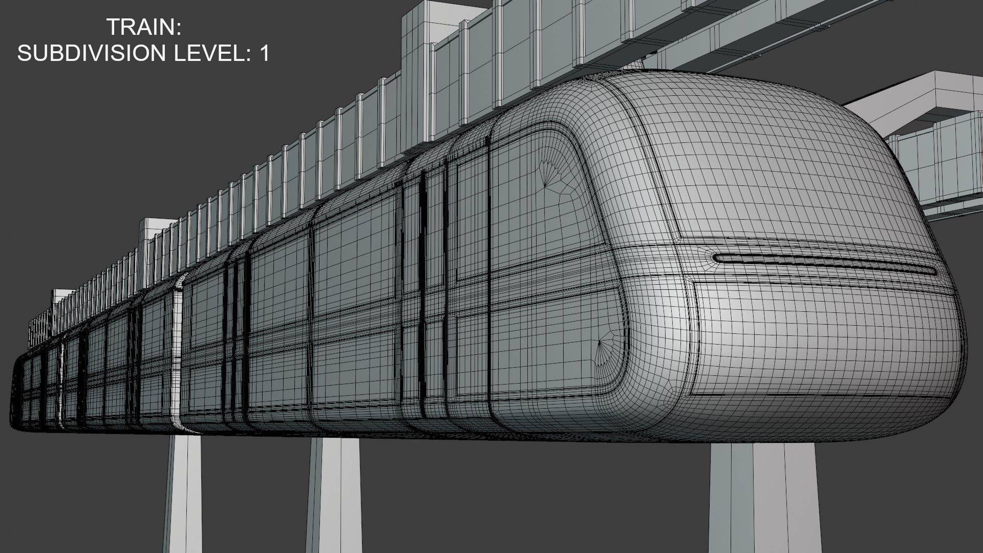 Elevated and maglev trains collection 3D model - TurboSquid 2178622