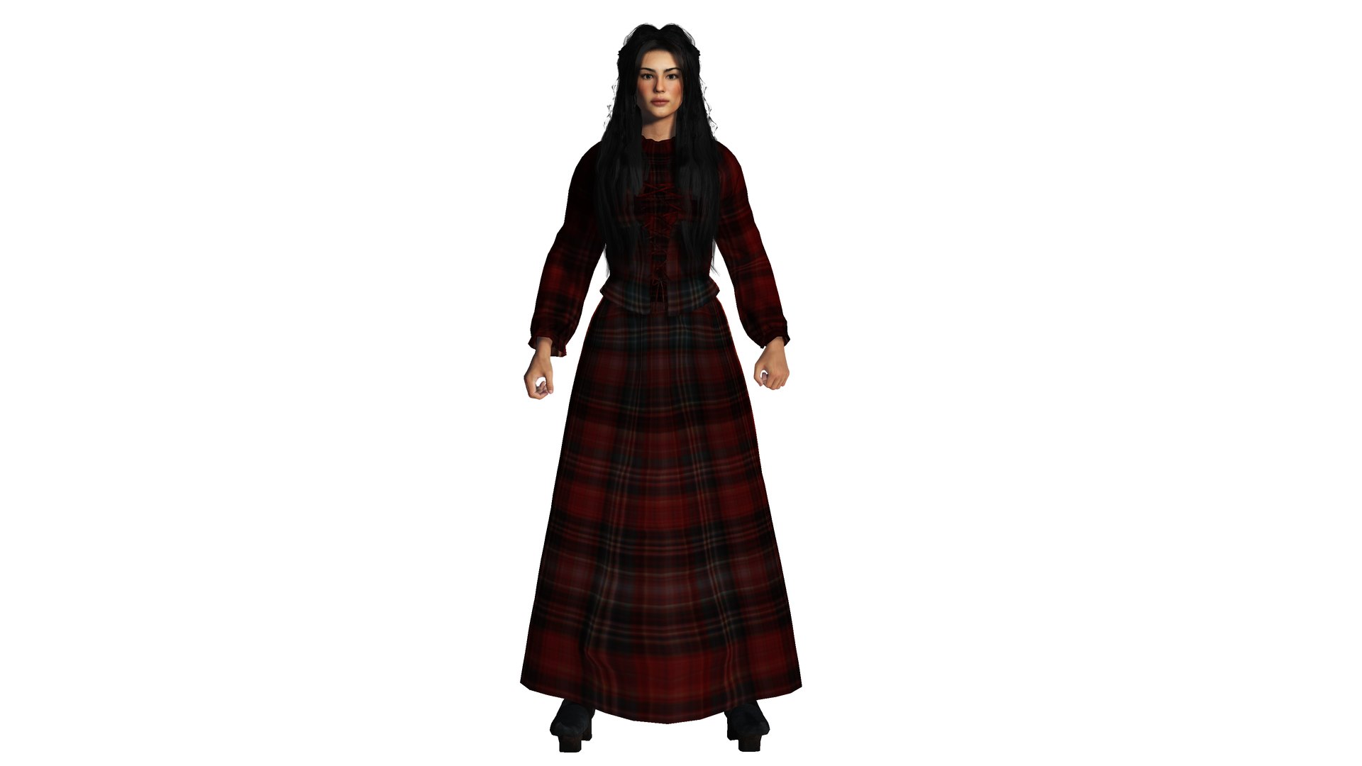 3D model AAA 3D FANTASY FEMALE CHARACTER - MEDIEVAL WOMAN 01 ...