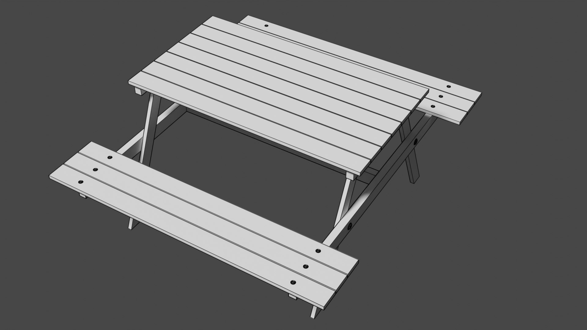 3D Model Picnic Table - TurboSquid 1594182