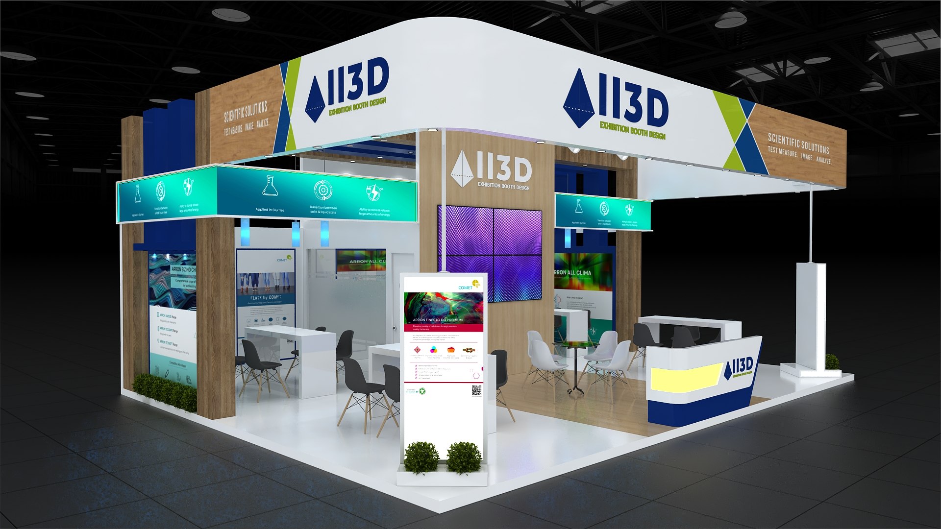Exhibition Stand Stall Three Side Open 8X9 3D model - TurboSquid 2163253