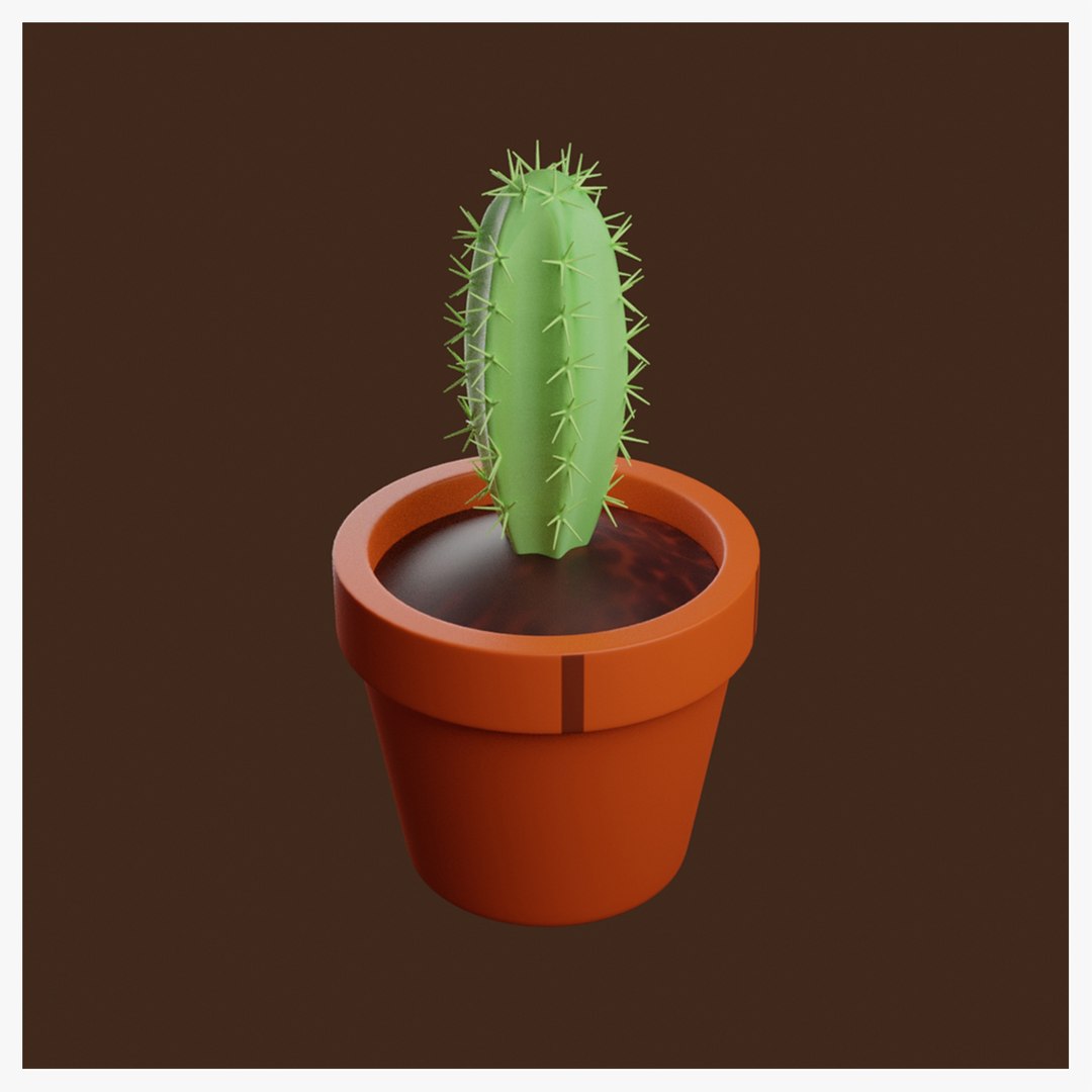 Cactus Pot 3D model - TurboSquid 2021153