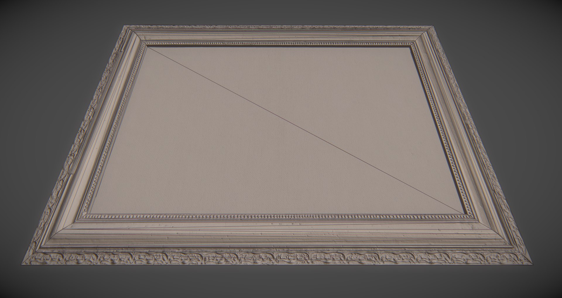 old painting frame obj