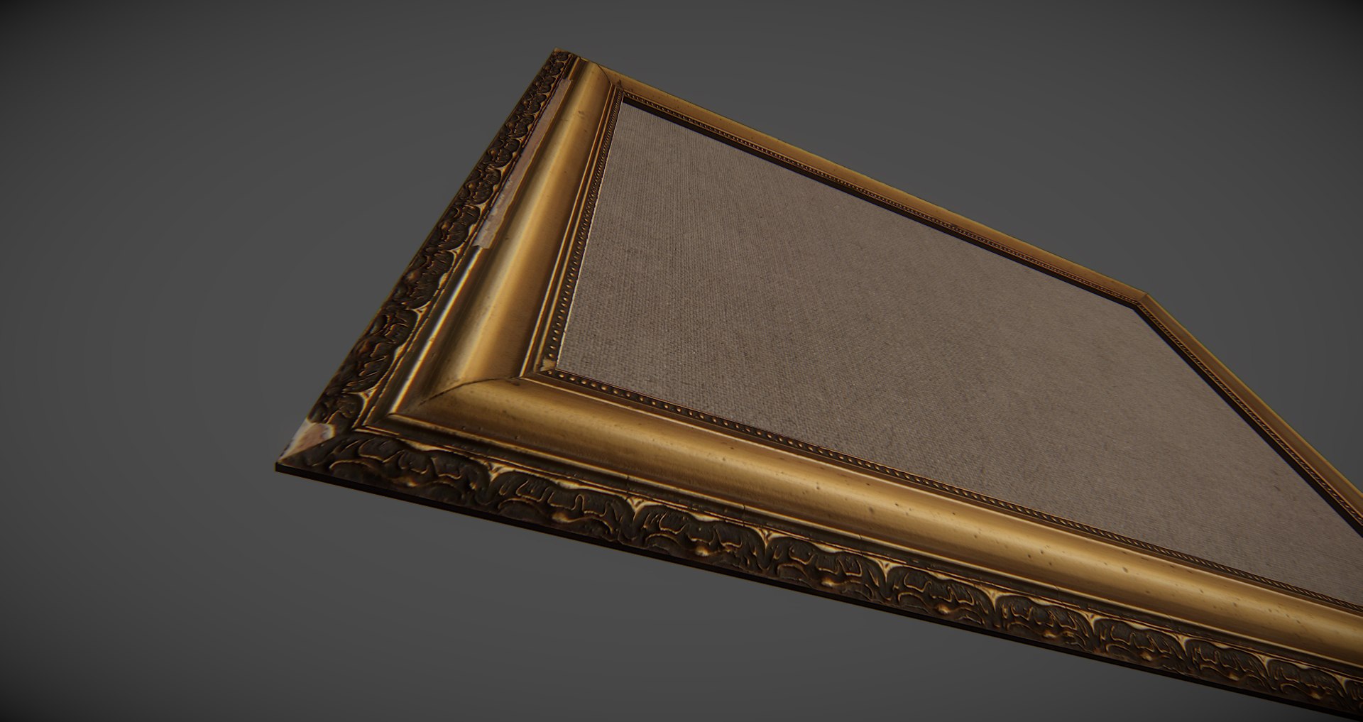 old painting frame obj