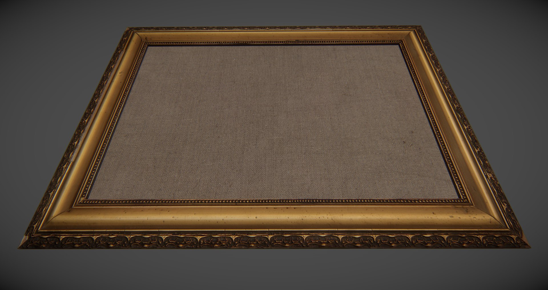 old painting frame obj