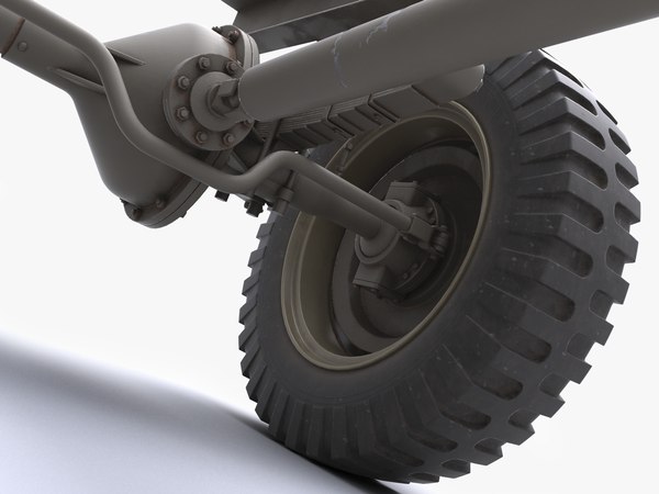 m3a1 scout car 3d model