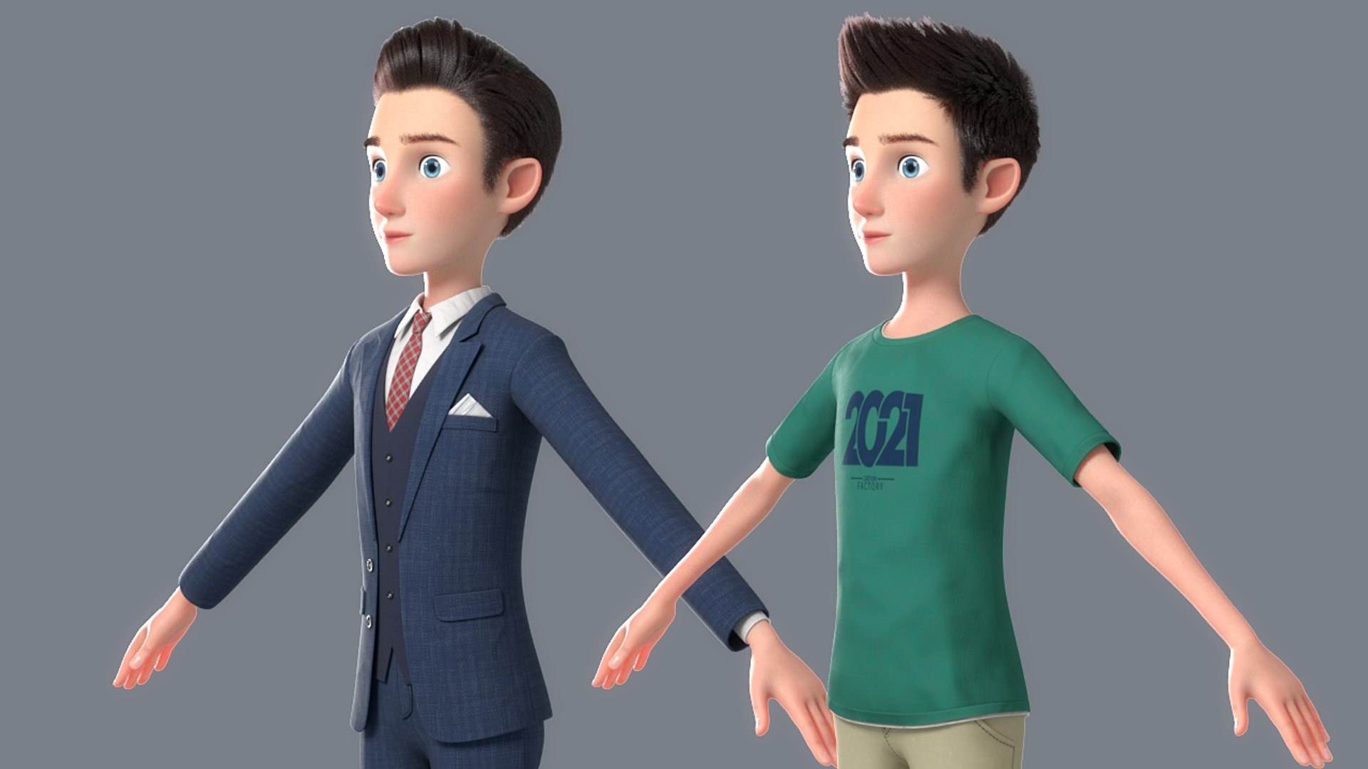 3D Cartoon Man model - TurboSquid 1976618