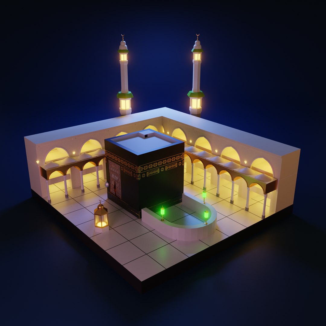 Kaaba Lowpoly Isometric Model - TurboSquid 2110473