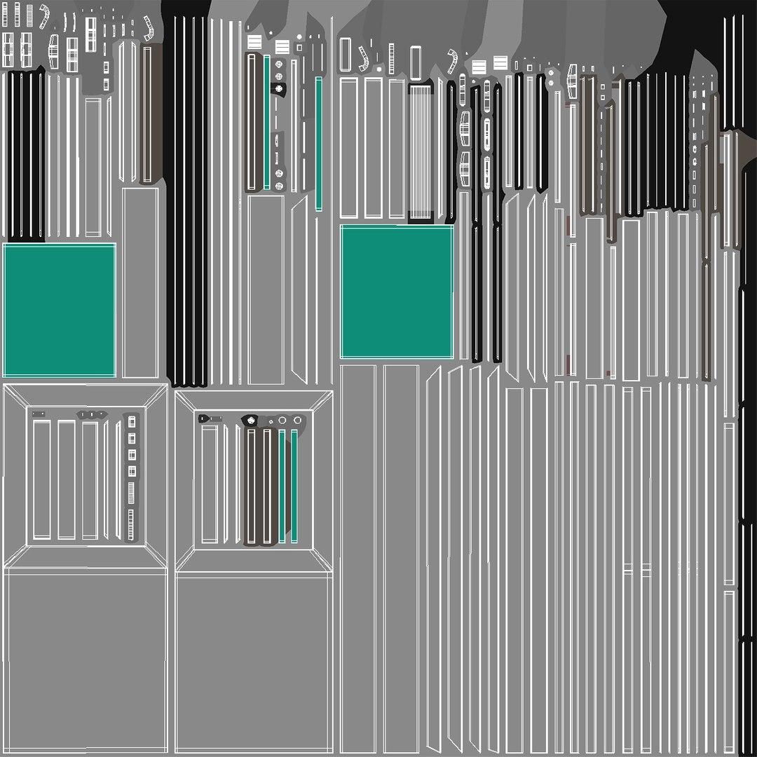 3D Grey Fire Exit Door Single With Panic Bar Model - TurboSquid 2054548