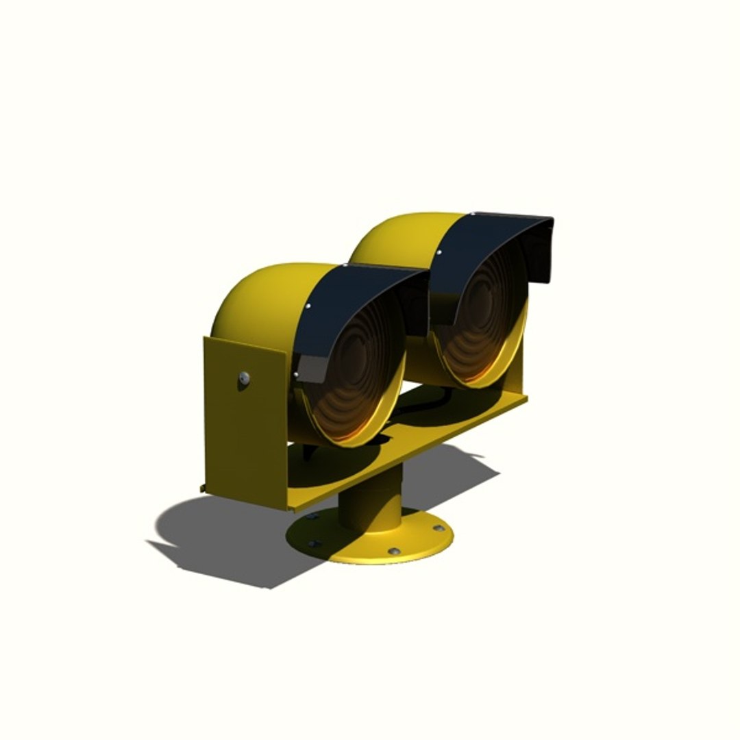 Runway Guard Light 3d Obj