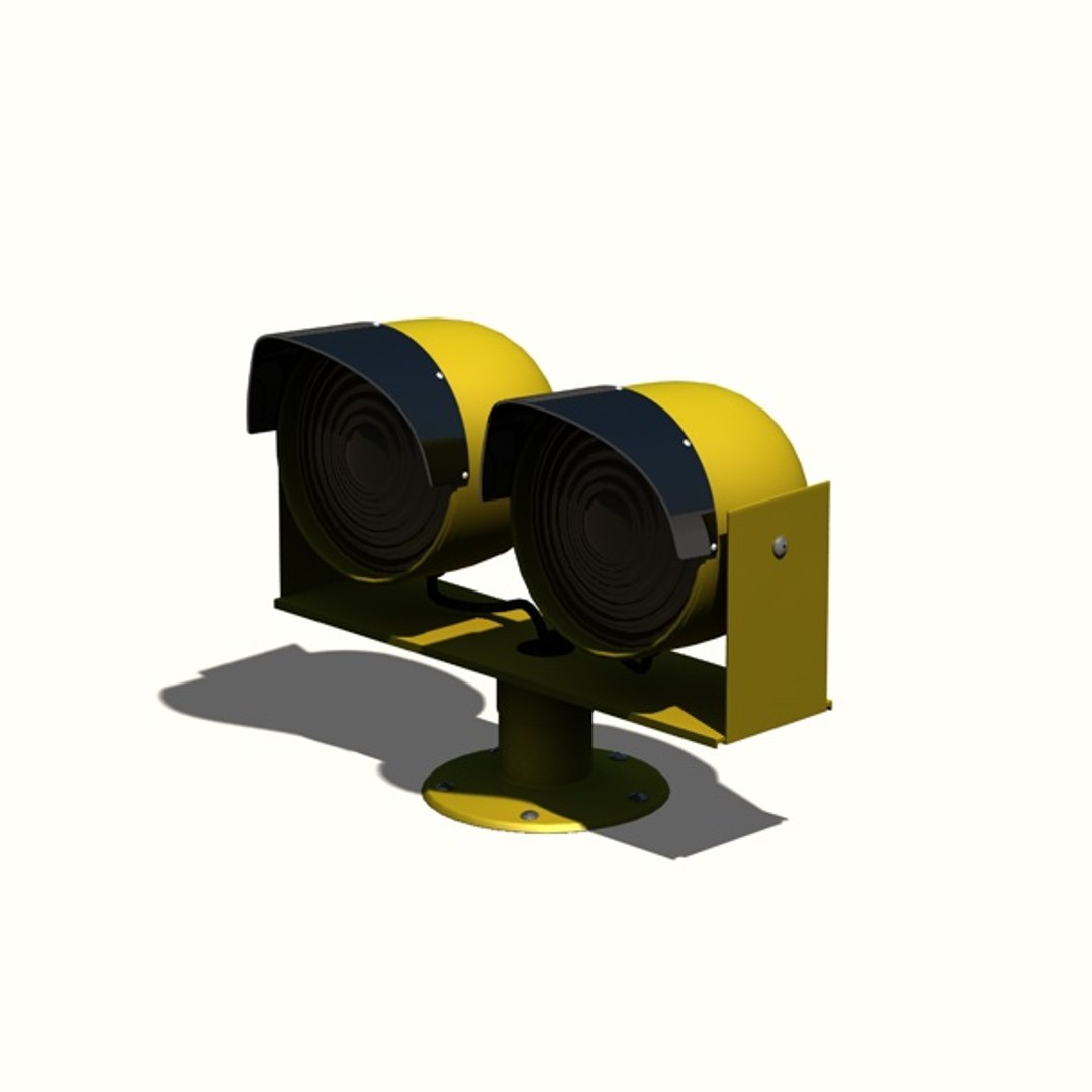 Runway Guard Light 3d Obj