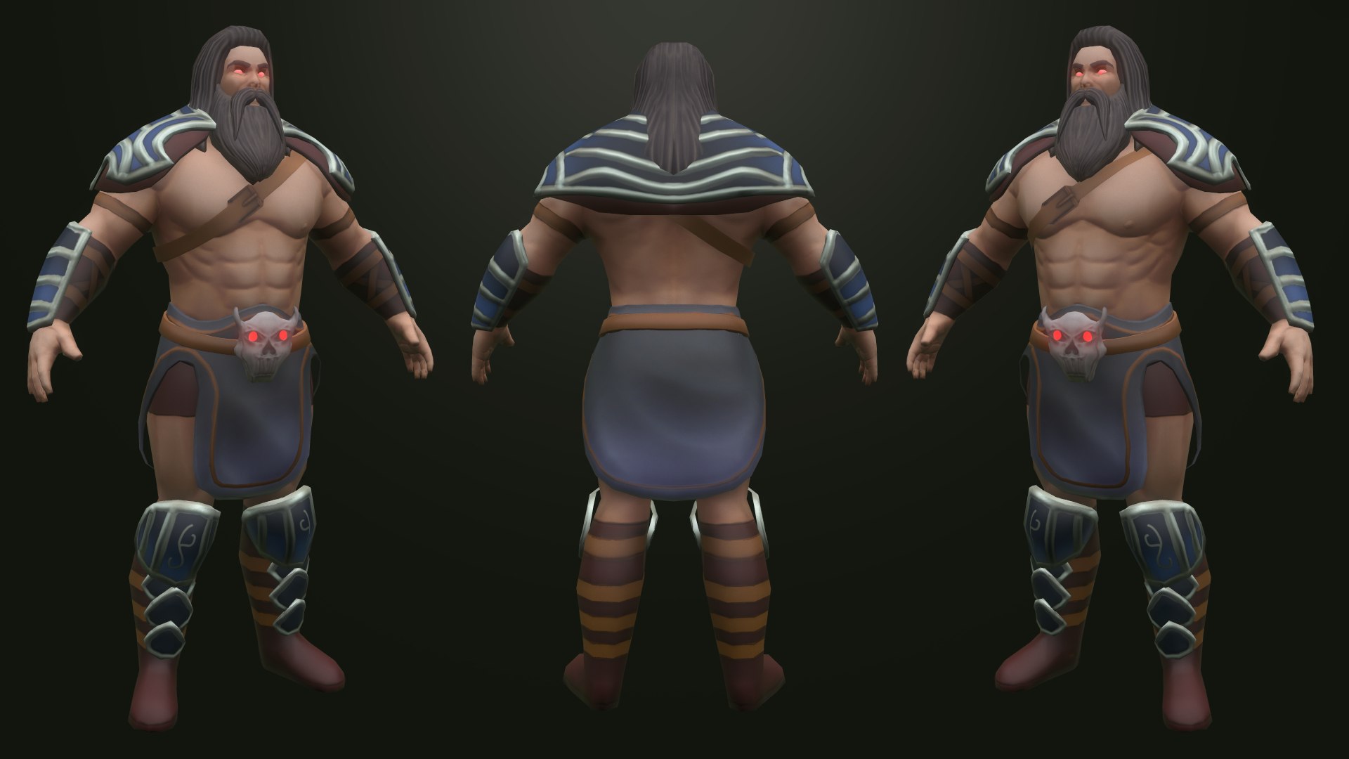 3D Male Game Character 3.3 - with creature - Low poly - TurboSquid 2133980