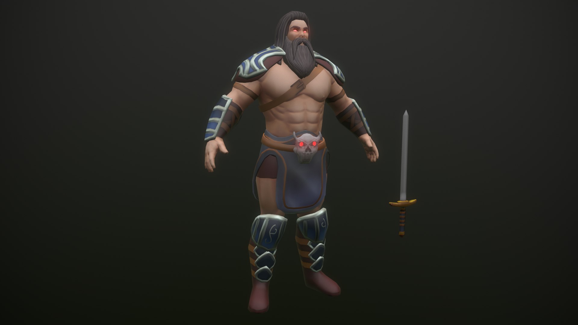 3D Male Game Character 3.3 - With Creature - Low Poly - TurboSquid 2133980