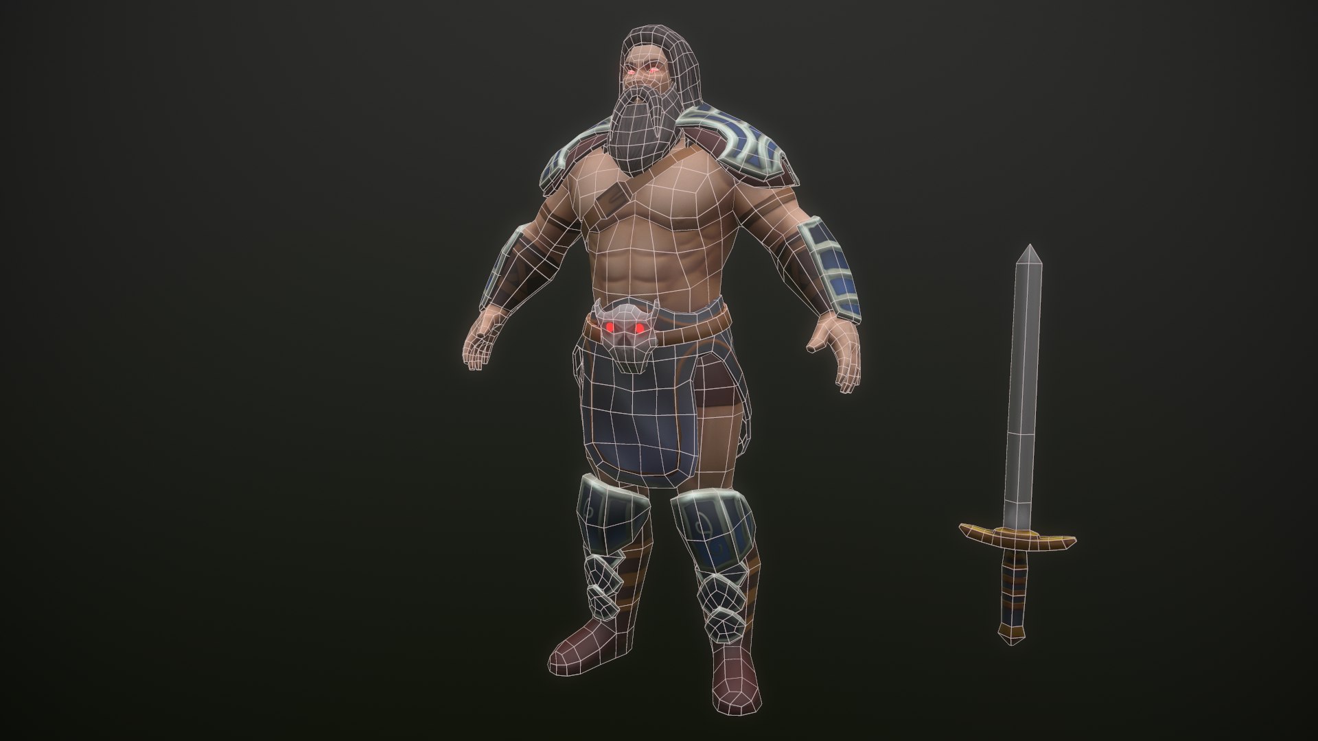 3D Male Game Character 3.3 - With Creature - Low Poly - TurboSquid 2133980