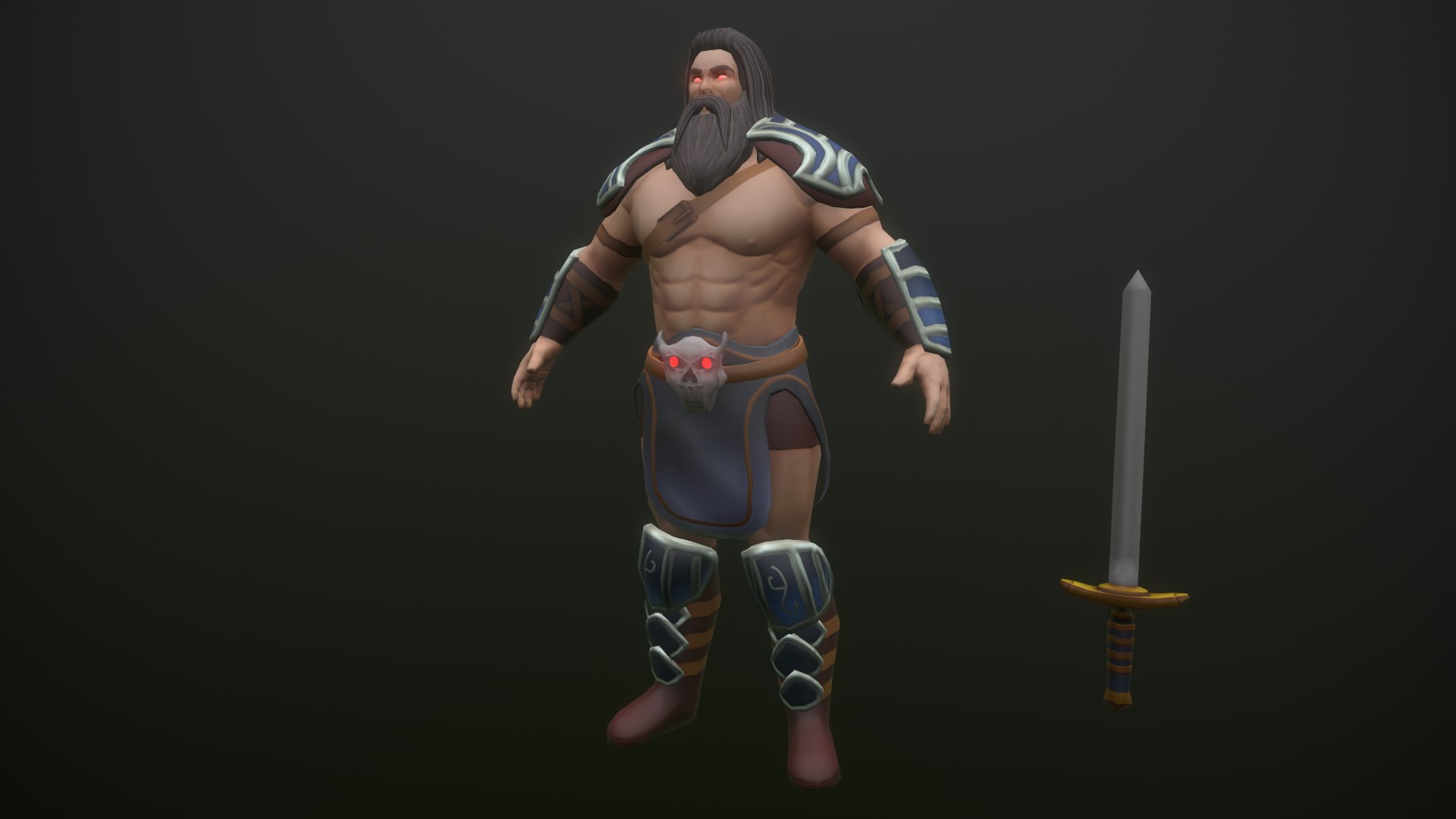 3D Male Game Character 3.3 - With Creature - Low Poly - TurboSquid 2133980