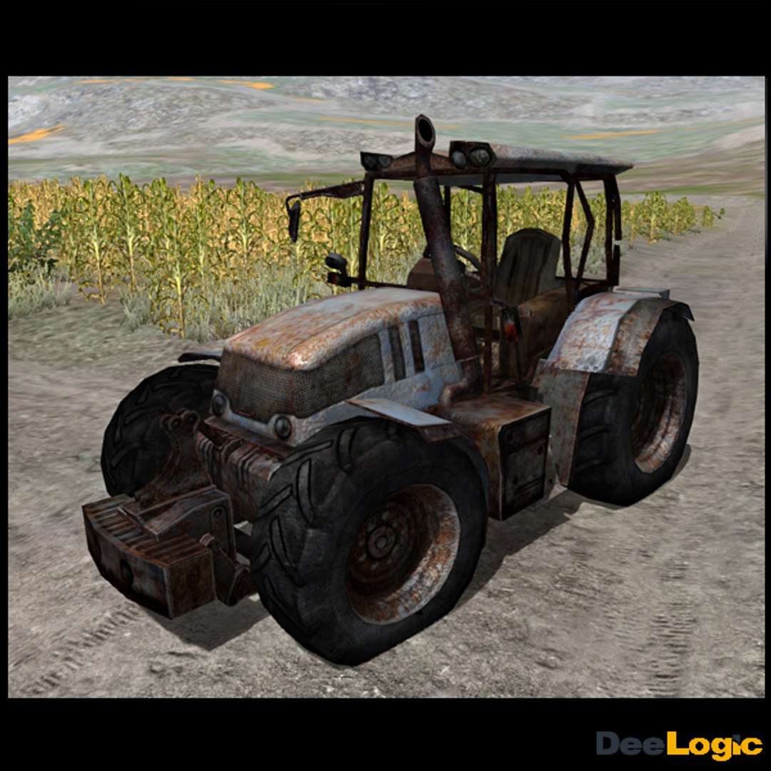 Rusty Tractor 3d
