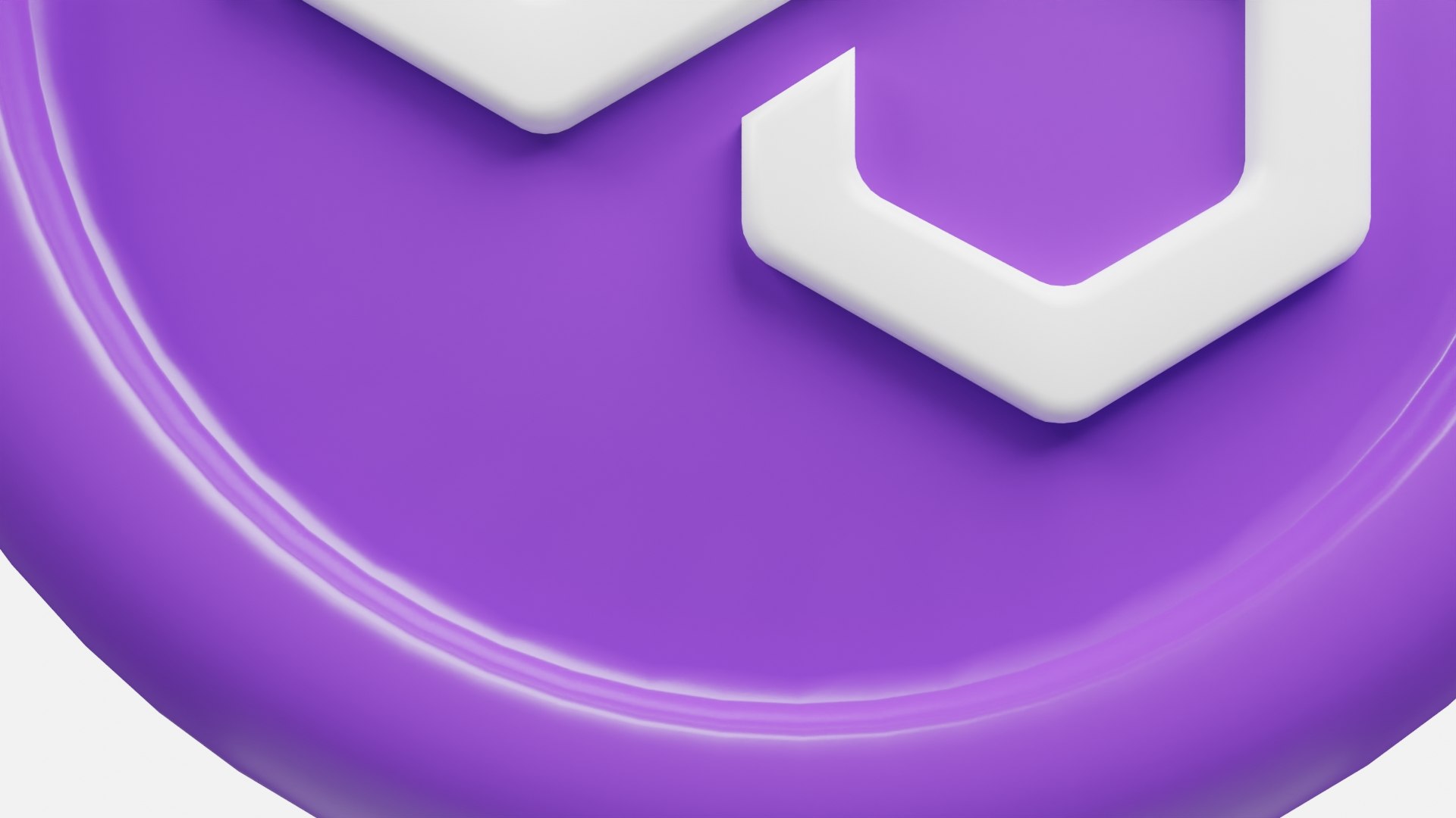 3D Polygon or Matic purple coin model with cartoon style - TurboSquid ...