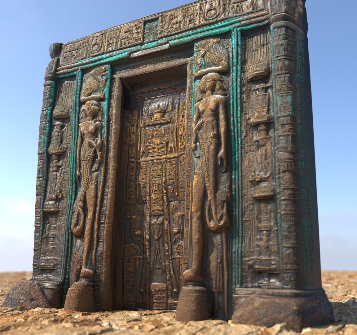 Egyptian Gates Pack 3D Model - TurboSquid 2193008